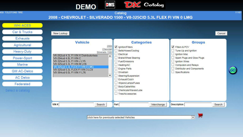 The DX+ Point Of Sale ( POS ) and eCommerce System for Auto Parts